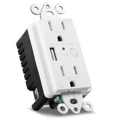 China Home Smart Socket Automation Wifi Controlled Power Outlet 15A 125V for sale