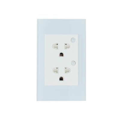 China Voice Controlled Wifi Wall Outlets Customized Tuya Smart Outlet For Easy Home Automation for sale