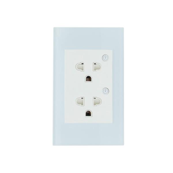 Quality Voice Controlled Wifi Wall Outlets Customized Tuya Smart Outlet For Easy Home for sale