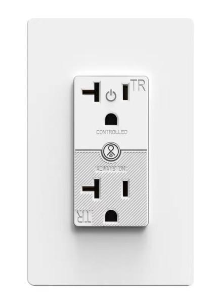 Quality Remote Control Smart Socket 2500W / 125V Smart Wall Outlet With Timer Function for sale
