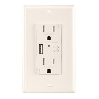 China Tuya Intelligent Zigbee Wall Socket 15A 127V Smart Wall Socket For Residential Application for sale