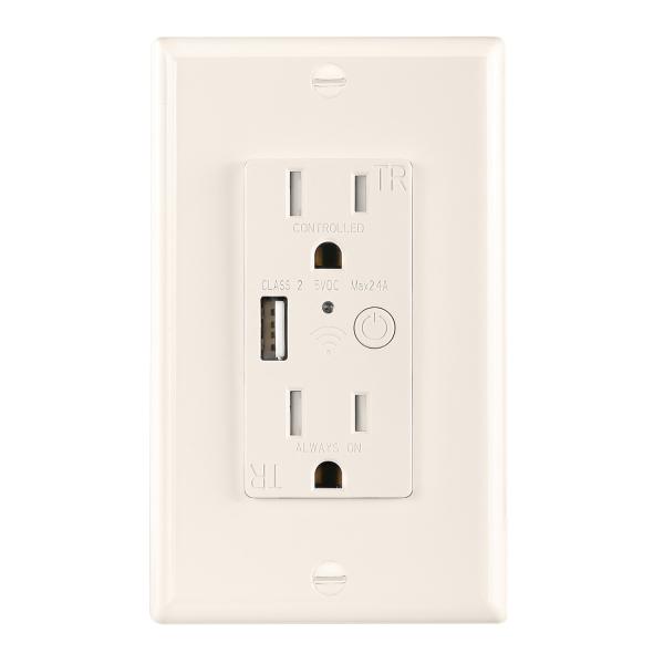 Quality Tuya Intelligent Zigbee Wall Socket 15A 127V Smart Wall Socket For Residential for sale