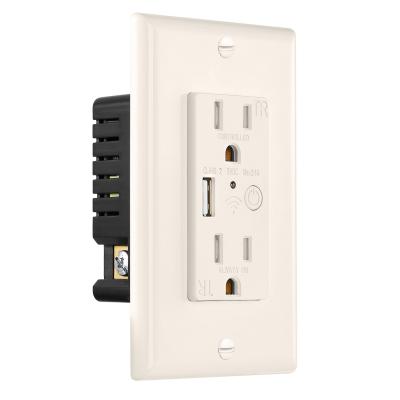 China Tuya Intelligent Zigbee Wall Socket 15A 127V Smart Wall Socket For Residential Application for sale