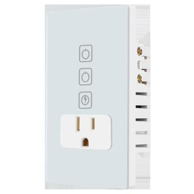 China Customized Smart Socket AC110V - 240V 2 Gang Wifi Smart Switch Convenient Power Monitor for sale