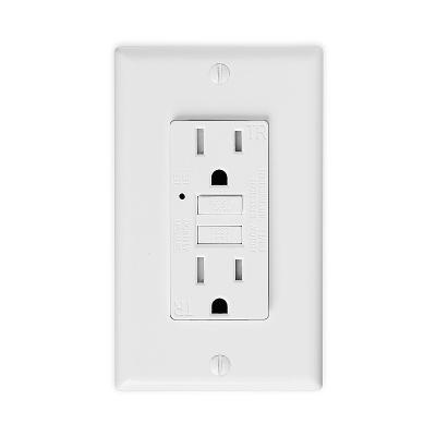China Weather Resistant GFCI Wall Outlets 125V 60Hz Self Ground Outlet For Electrical Safety And Efficiency for sale