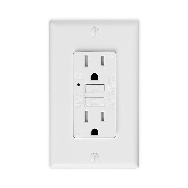 Quality Weather Resistant GFCI Wall Outlets 125V 60Hz Self Ground Outlet For Electrical for sale