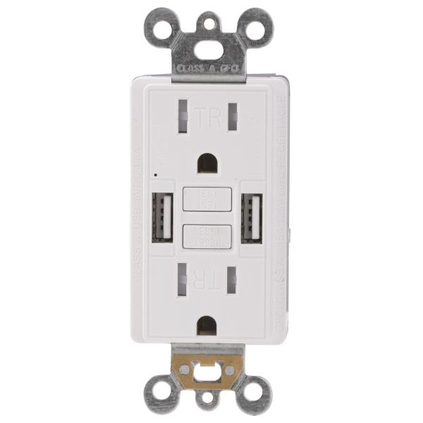 Quality Tamper Resistant Ground Fault Circuit Interrupter 120V Ground Fault Receptacle for sale