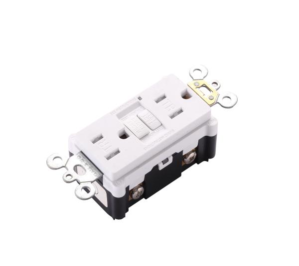 Quality Slim Design GFCI Electrical Outlet Safety Self Grounding Receptacles 15A for sale