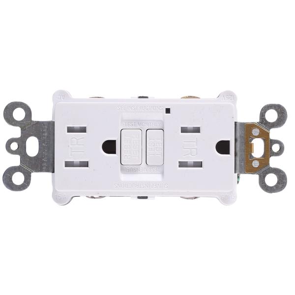 Quality Slim Design GFCI Electrical Outlet Safety Self Grounding Receptacles 15A for sale