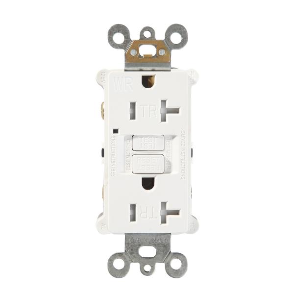 Quality 125V 20A GFCI Electrical Outlet Self Test Ground Fault Interrupters for sale