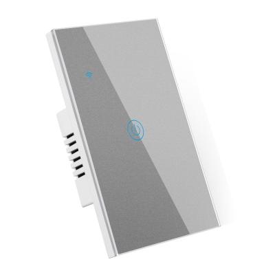 China Voice Control Smart Wifi Switch Wireless Single Pole Smart Switch 240V for sale