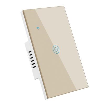 China Voice Control Smart Wifi Switch Wireless Single Pole Smart Switch 240V for sale