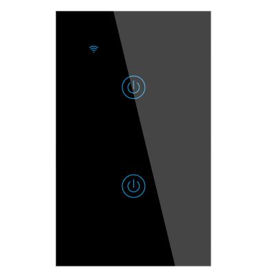 China Convenient Control Smart Wifi Switch 110V - 250V AC 2 Gang Smart Switch No Neutral for sale