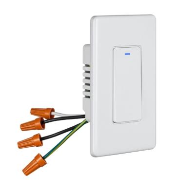 China 110V - 250V Wall Mounted Smart Switch 10A Wireless Smart Switches For IOS / Android Devices for sale