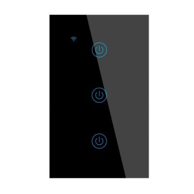 China 10A Smart Wifi Switch Single Pole 3 Gang Smart Switch No Neutral Convenient Timer for sale