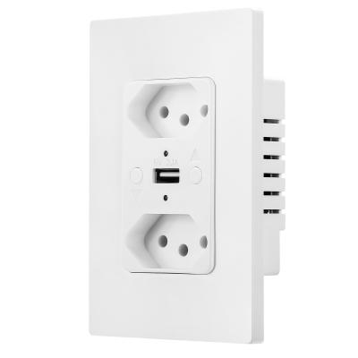 China Multi Functional Brazilian Plug Sockets 50Hz / 60Hz Smart Wifi Sockets With USB Charging for sale