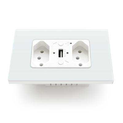 China App Control Double Smart Socket Hands Free Smart Home Socket 110V - 240V for sale