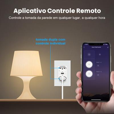 China App Control Double Smart Socket Hands Free Smart Home Socket 110V - 240V for sale