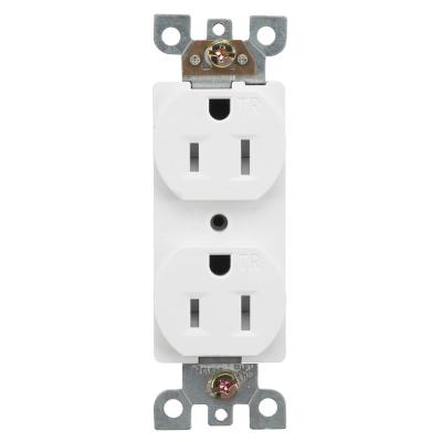 China Electrical Standard Ground Receptacle 15A 125V Duplex Receptacle Outlets for sale