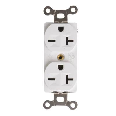 China Gourd Type Wall Mounted Duplex Outlet 60Hz 20A 250V Duplex Receptacle Industrial for sale