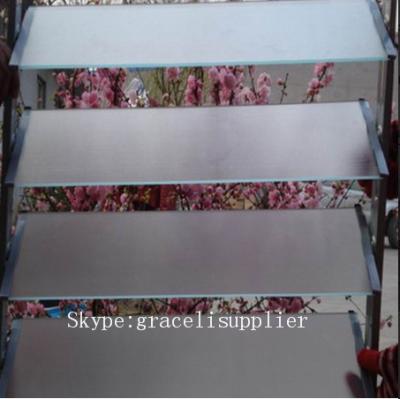 China Tempered shutter glass Frosted louvres glass for bathroom window for sale