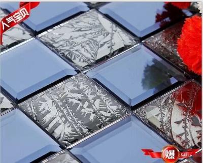 China 2015 Mixed Color square shape glass mosaic,mosaic glass,crystal glass mosaic tile factory for sale
