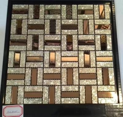 China Plating golden mosaic glass for sale