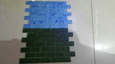 China 300x300mmx6mm Blue crystal glass mosaic for swimming pool tile for sale