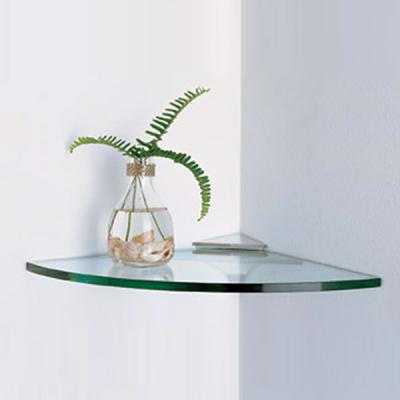 China Bathroom accessory toughened polished glass Clear tempered glass for commodity shelf for sale