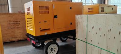 China 37.5KVA Mobile Trailer Silent Box Diesel Generator for Portable Emergency Power Supply for sale