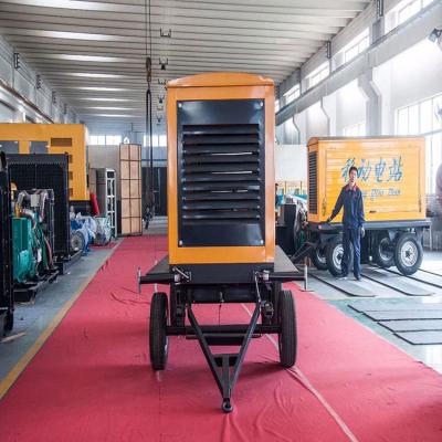 Cina 125KVA Weichai Mobile Trailer Rainproof Canopy Diesel Generator Set 100KW Backup Emergency Power Supply Autostart in vendita
