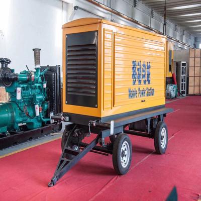 Cina 125KVA Weichai Mobile Trailer Rainproof Canopy Diesel Generator Set 100KW Backup Emergency Power Supply Autostart in vendita