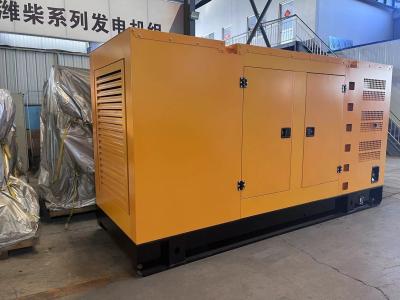 China Sistema de refrigeración por agua 300KW Yuchai generador diesel para la caja silenciosa de energía de respaldo en venta