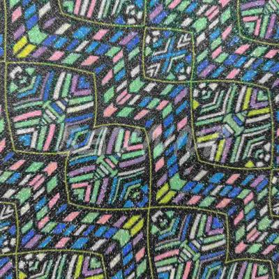 China Soft Comfortable Double Knit Fabric With Recycled Poly And Metallic For Summer/Autumn Wear for sale