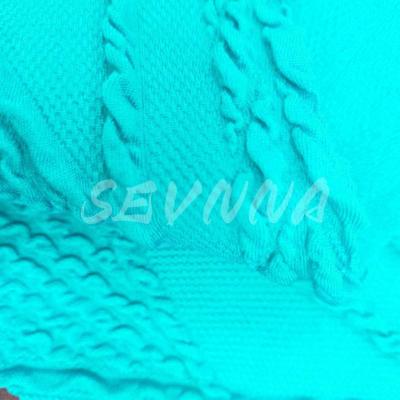 China 420GSM Customized Recycled Polyester Spandex Activewear Knit Fabric for sale