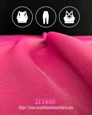 China 152cm Breite Recycling-Lycra-Gewebe in einfachem Muster für umweltfreundliche Kleidung zu verkaufen