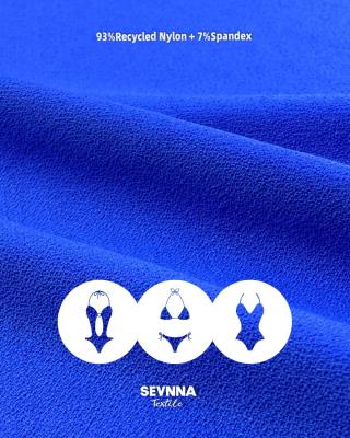 Cina 270gm Materiale a maglia doppia Dettagli 93% Nylon riciclato 7% Spandex per abiti sostenibili e confortevoli in vendita