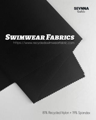 China Swim Textured Fabrics Alternatives 81% Recycled Nylon 19% Spandex for Eco-Friendly Swimwear for sale
