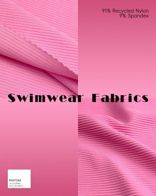 China Textured Swim Fabric 320gsm UPF 50+ Chlorine Resistant for sale