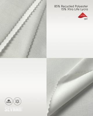 China Lightweight Stretch Lycra Fabric 85% Recycled Polyester for sale