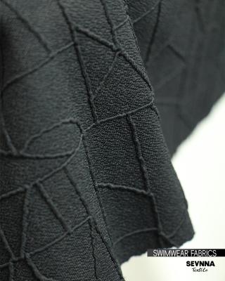 China 320gsm Weight 135cm Width Eco-Friendly Textured Swim Fabric for Swim Texture Textiles for sale