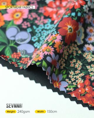 China Water Repellent Biking Fabric with 45% Polyester + 35% Nylon + 20% Spandex and 240 GSM Weight for Cycling Apparel for sale