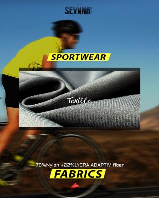 China High Elasticity Stretch Lycra Fabric with Moisture Wicking UV Protection and Lightweight Comfort for Activewear for sale