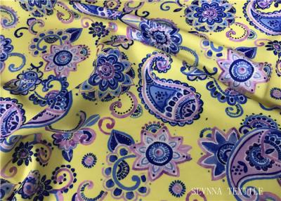 Cina Eccellenti stampati Paisley del tessuto del reggiseno di sport di Elastane dell'elastam passano uniformemente i colori della maglia di catena di tatto in vendita