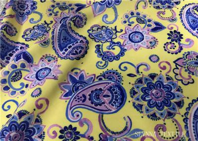 Cina Eccellenti stampati Paisley del tessuto del reggiseno di sport di Elastane dell'elastam passano uniformemente i colori della maglia di catena di tatto in vendita
