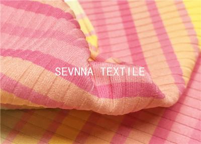 China Jacquard Textured Stripes Recycled Swimwear Fabric Ink Jet Digital Print Customized for sale