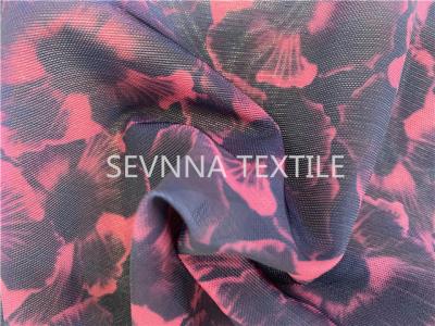 China Flower Printing Polyester Recycled Swimwear Fabric 140cm Width for sale