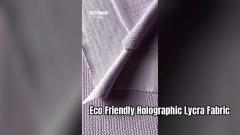 Sustainable Recycled Lycra Fabric with Hologram Print