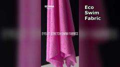 Men Recycled Swimwear Fabric Sustainable Comfortable Textile Designed for Adults Ideal Swimwear Manu