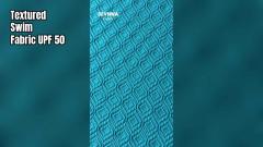 Textured Swim Fabric with High Chlorine Resistance and 93% Recycled Nylon for Durable Swi